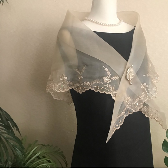 Tops | Elegant Beige Filipiniana Alampay Or Panuelo Maria Clara Style ...